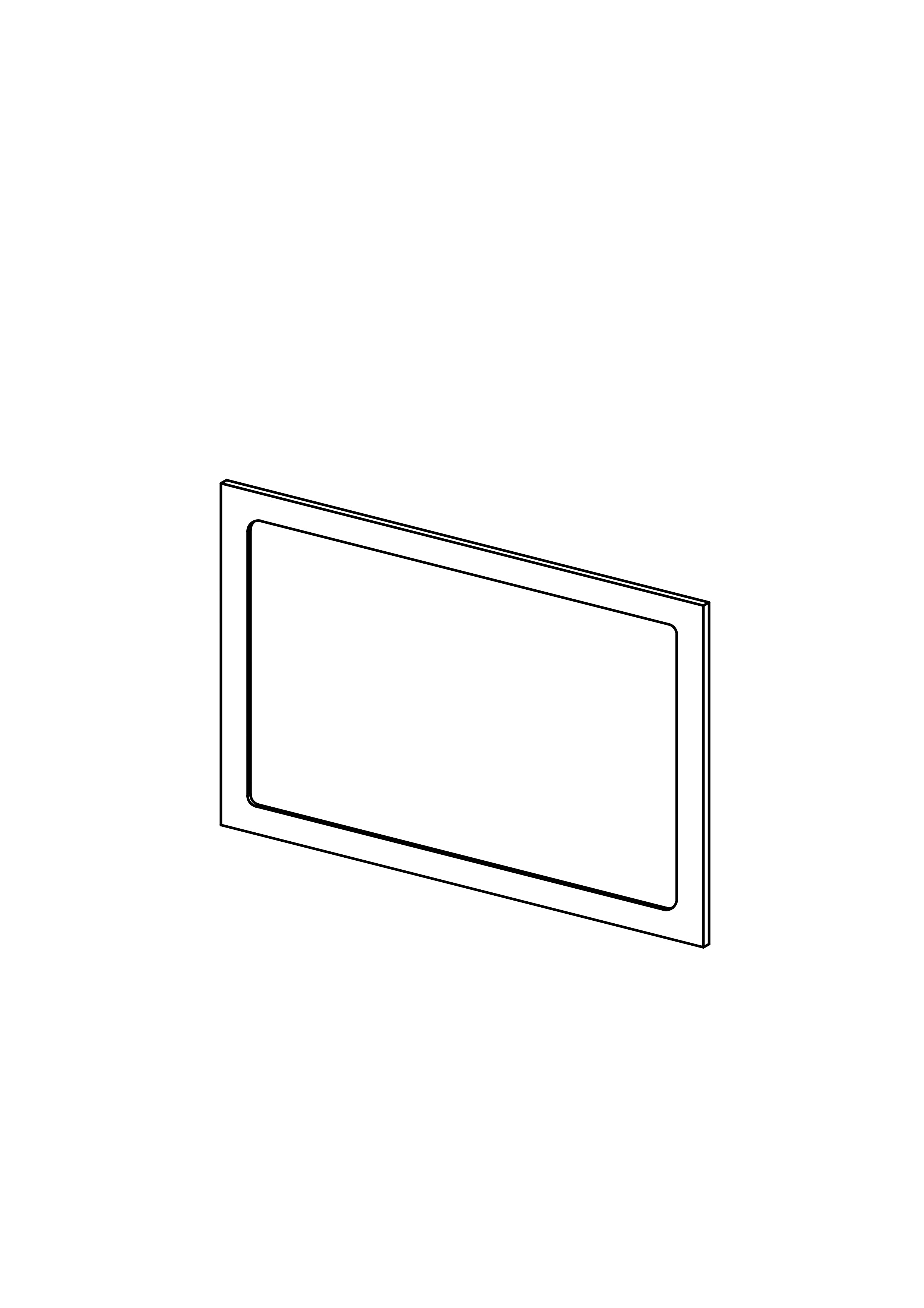 60x38 Round Shaker Drawer - Painted | Custom IKEA BESTA Doors ...