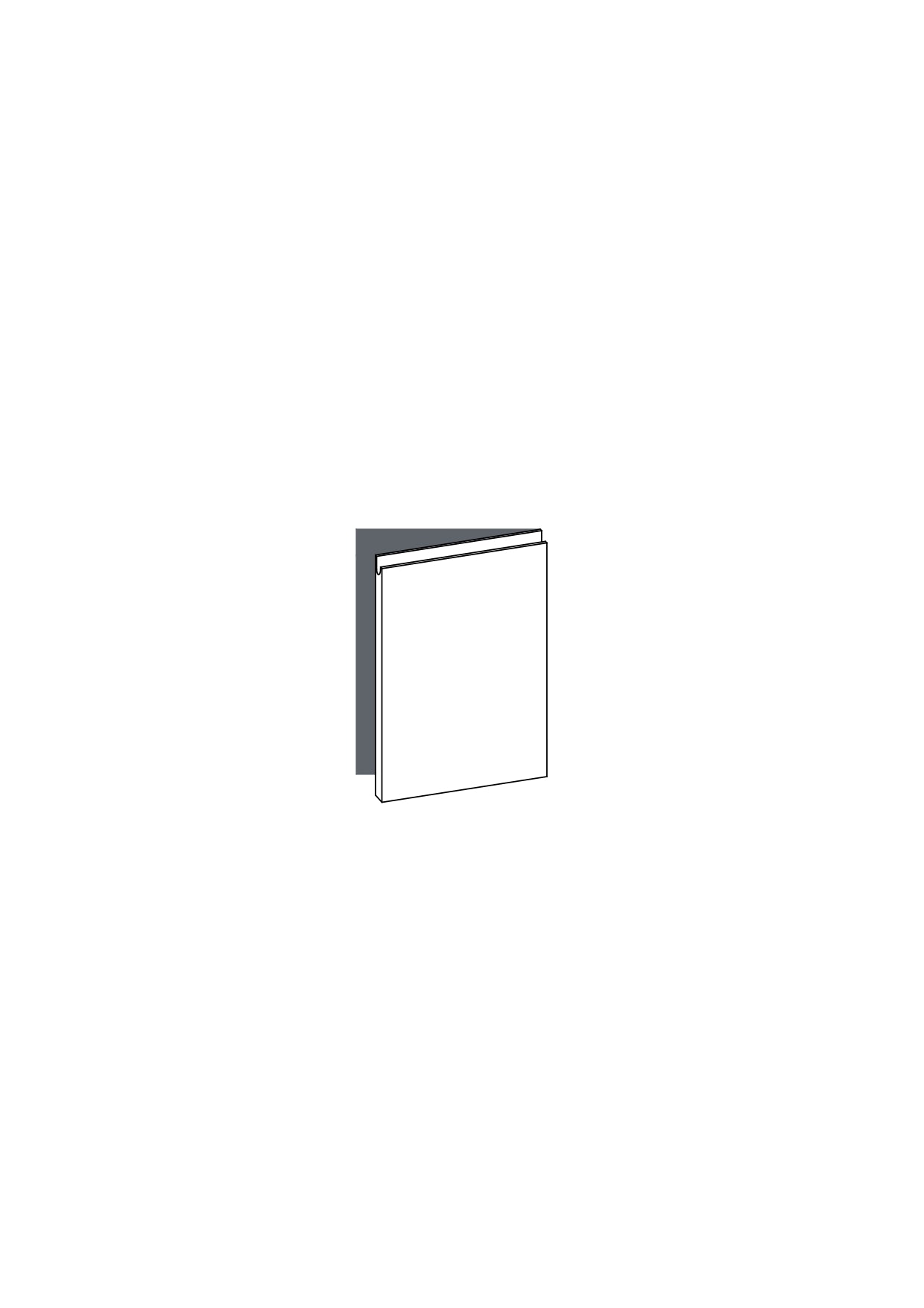 40x63 Finger Pull Door (Overhang) | Custom IKEA METOD Door (Overhang ...