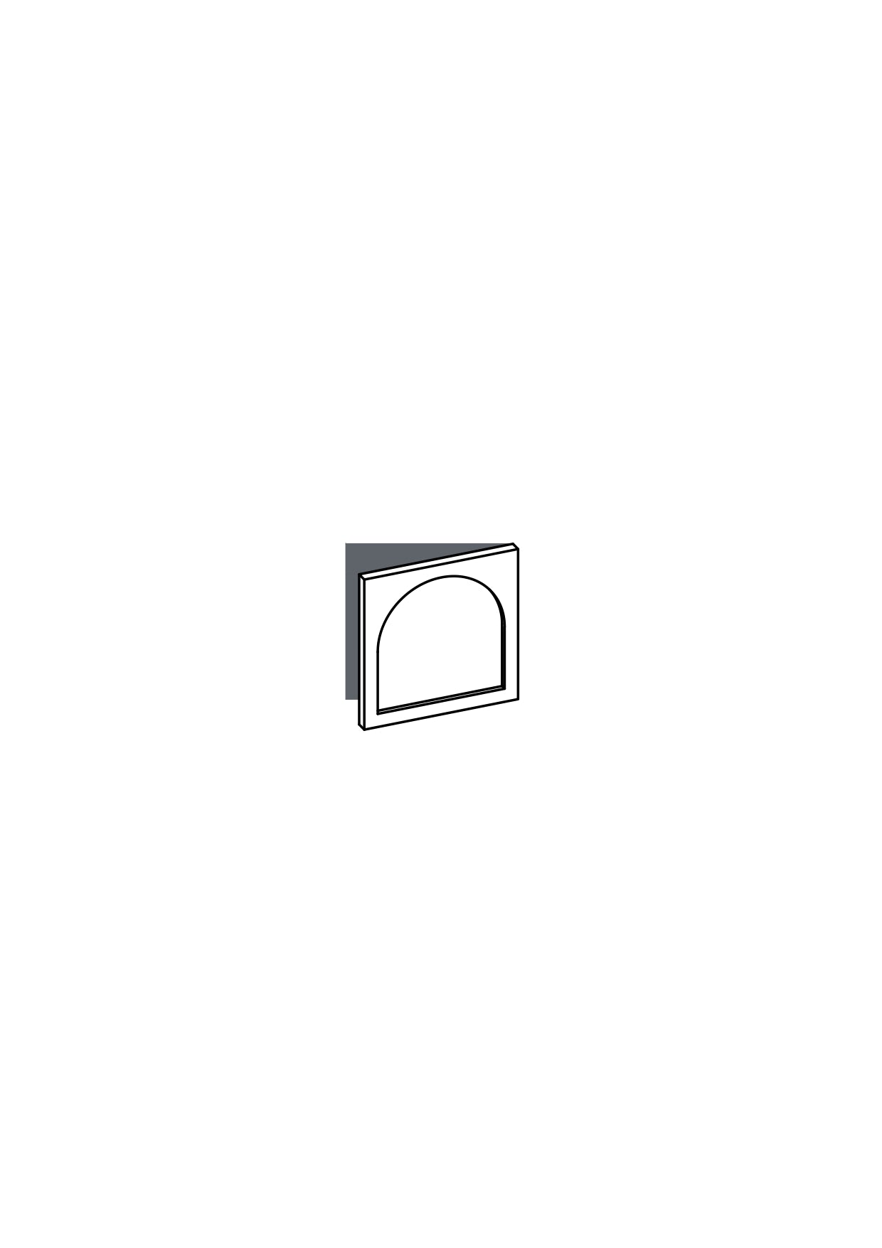40x43 Arch Door (Overhang) | Custom IKEA METOD Door (Overhang ...