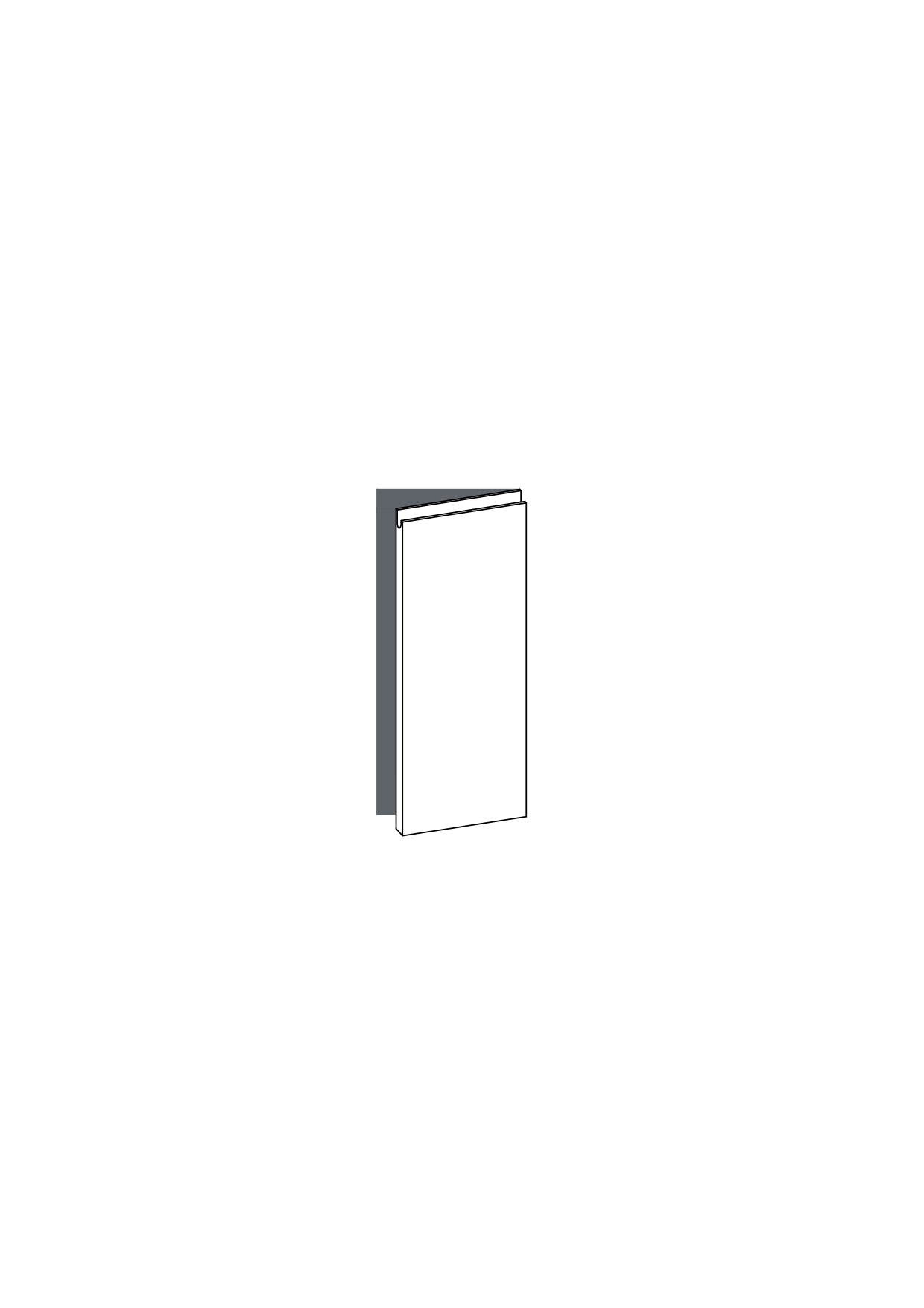 30x83 Finger Pull Overhang Door | Custom IKEA METOD Overhang Doors ...