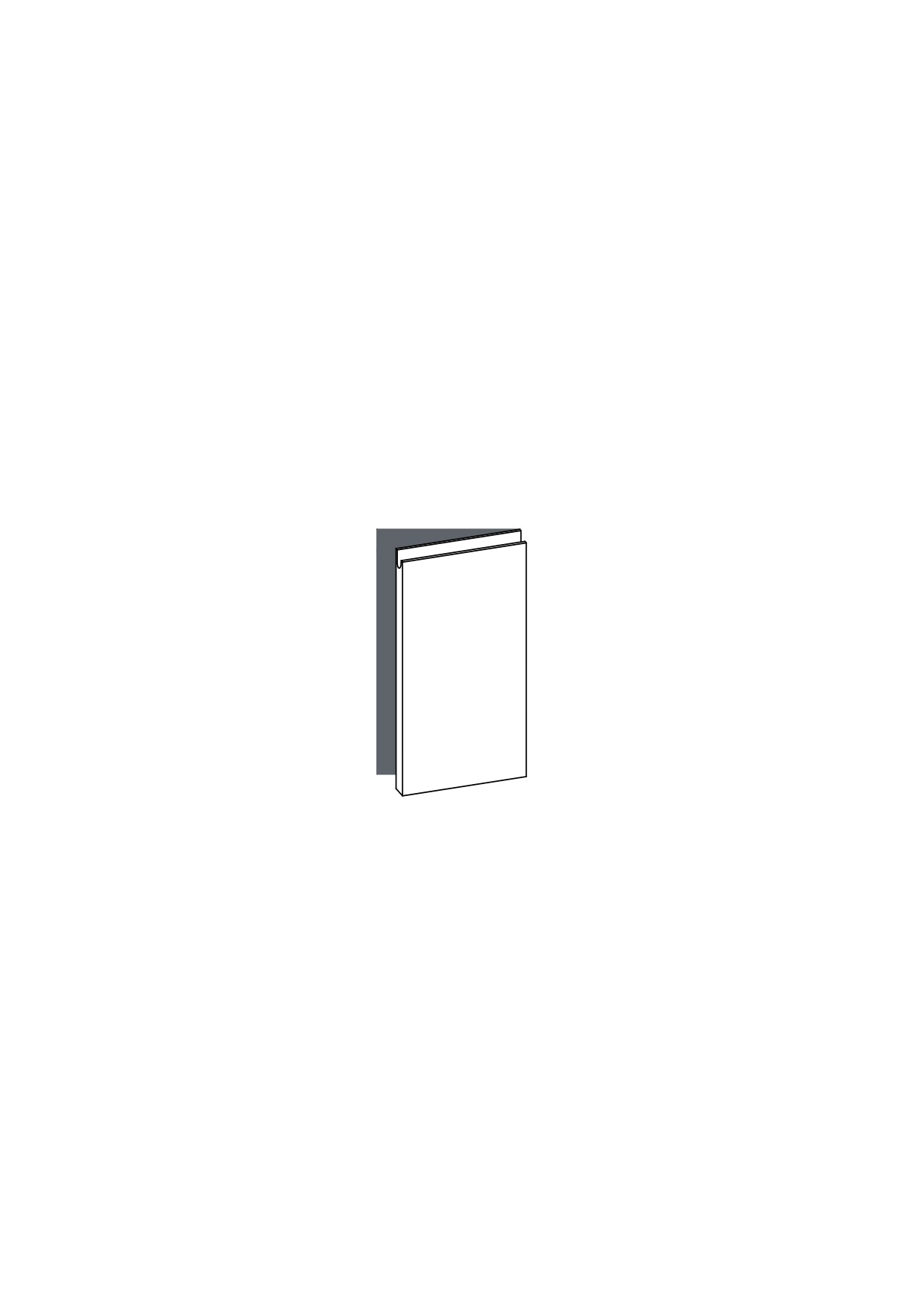 30x63 Finger Pull Overhang Door | Custom IKEA METOD Overhang Doors ...