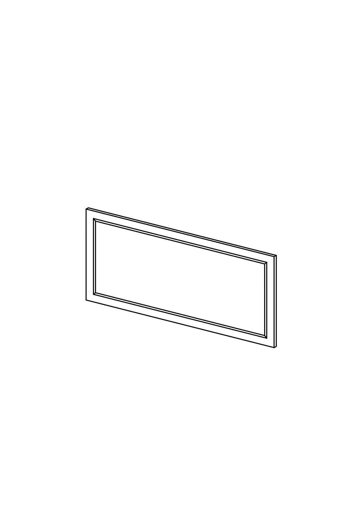 60x26 French Shaker Drawer - Painted | Custom IKEA BESTA Doors ...