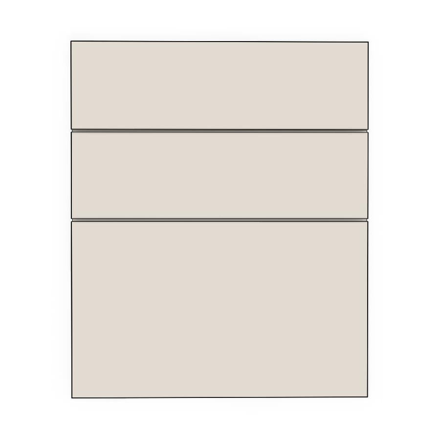 600mm 3 Drawer Panels - Woodgrain - KABOODLE| Custom Doors to fit ...