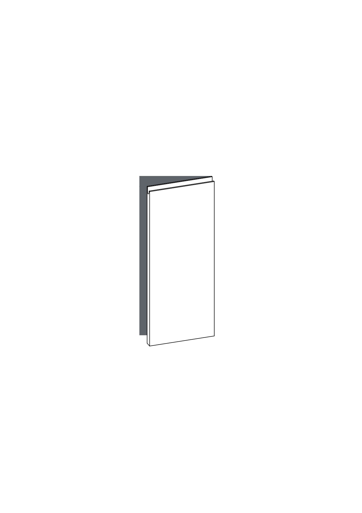 40x103 Finger Pull Door (Overhang) | Custom IKEA METOD Doors | Customea ...
