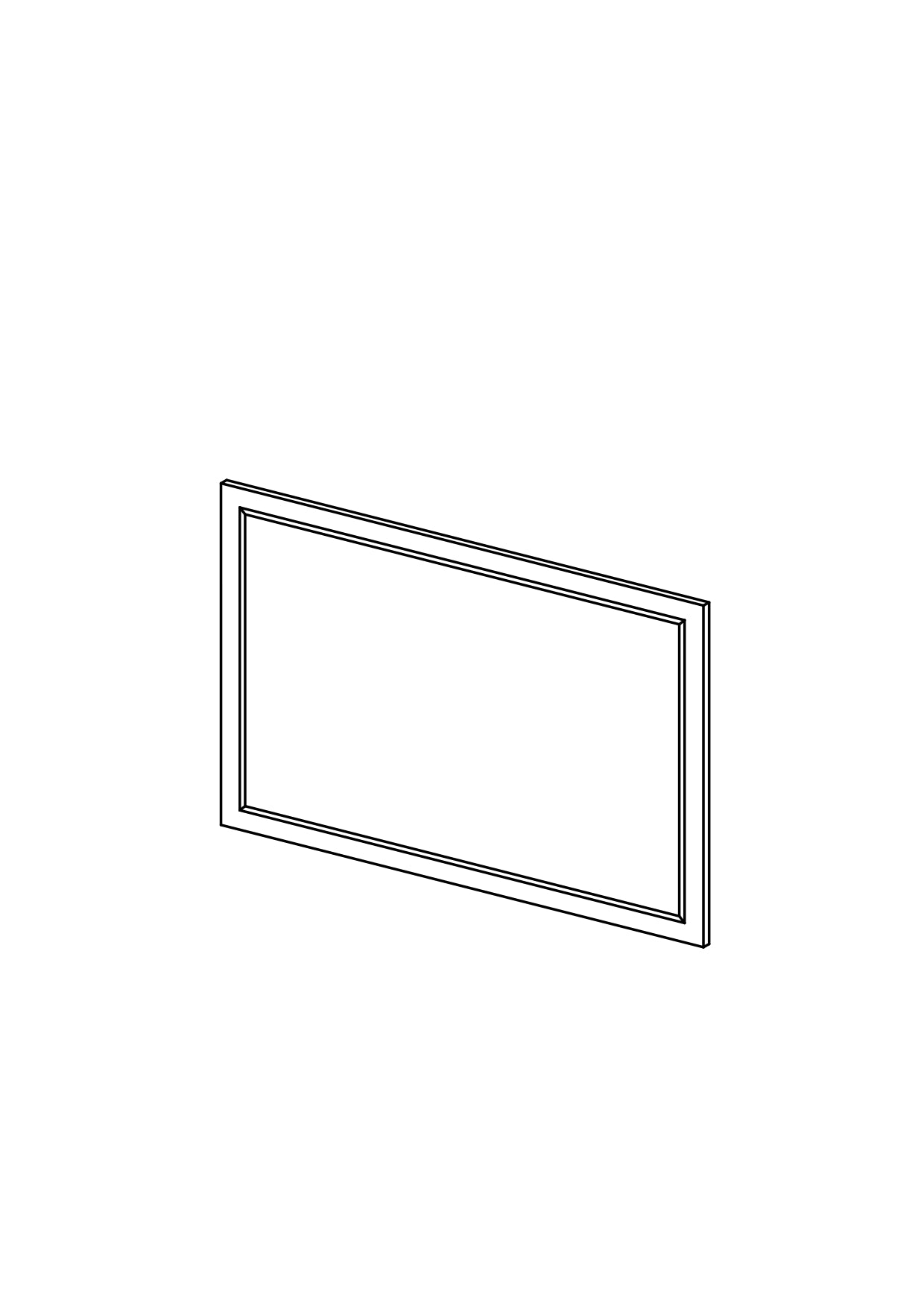 60x38 French Shaker Drawer - Painted | Custom IKEA BESTA Doors ...